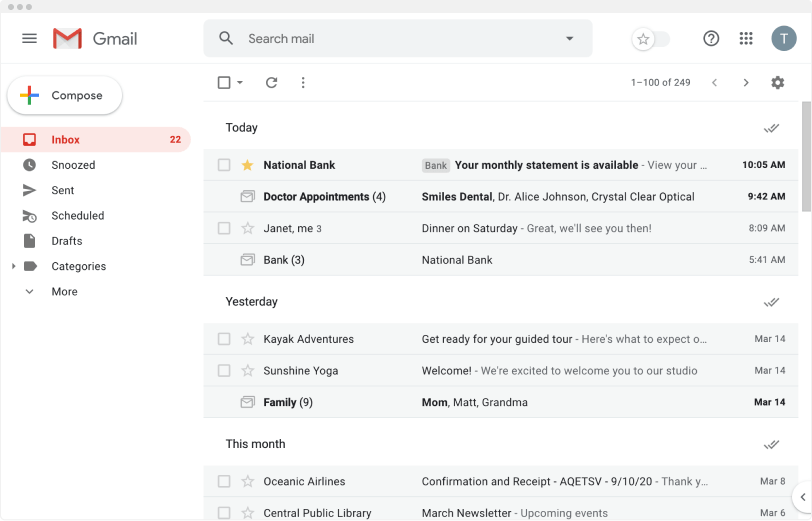 inboxy | Google Inbox-style bundles for Gmail